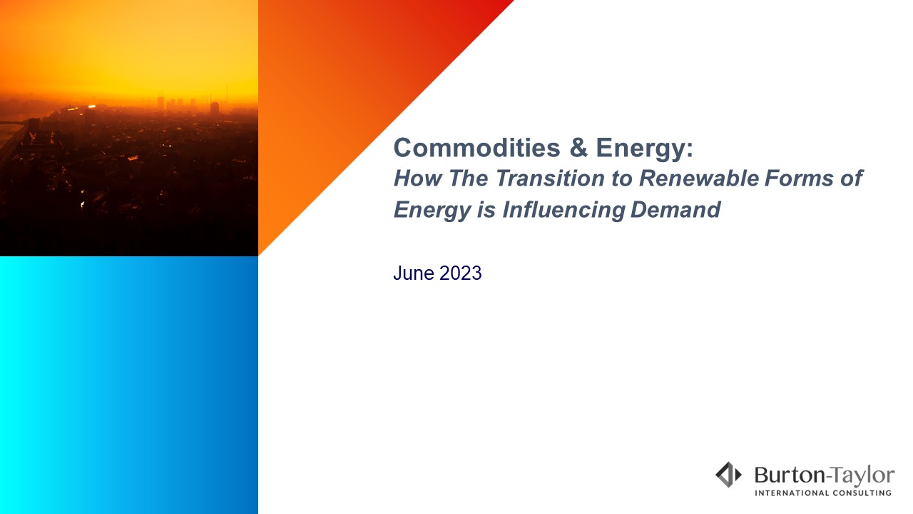 Commodities & Energy: How The Transition to Renewable Forms of Energy is Influencing Demand ...